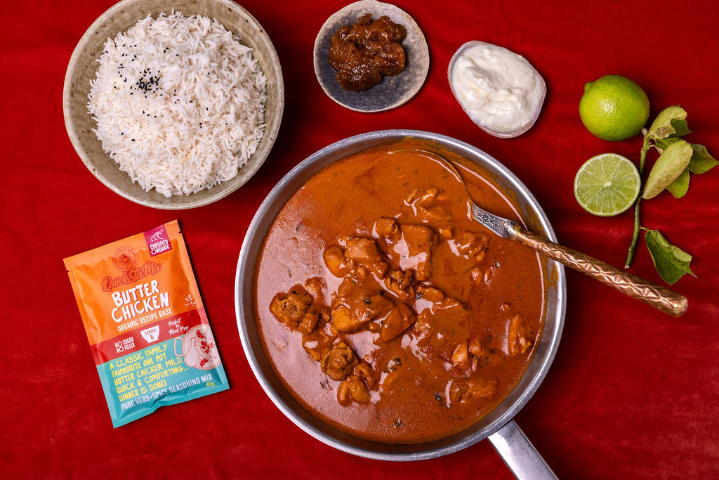 Butter Chicken Quick Stix Mix 45g - Organic recipe base & seasoning ...