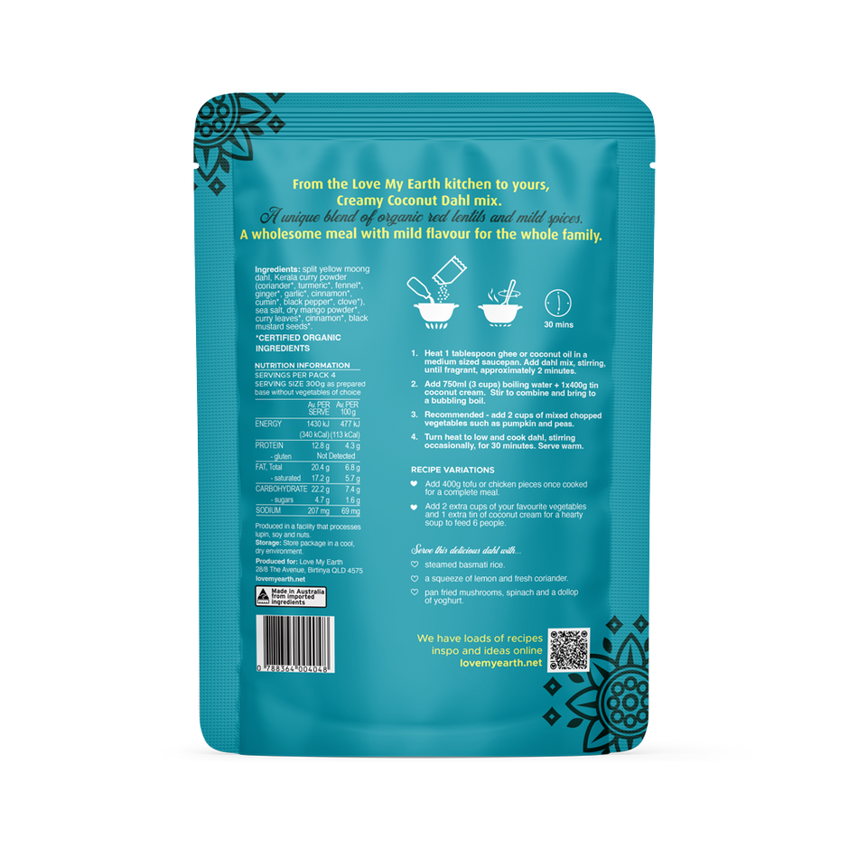 Love My Earth | Healthy Meals | Organic Spice Mixes, Dhals & Rices ...