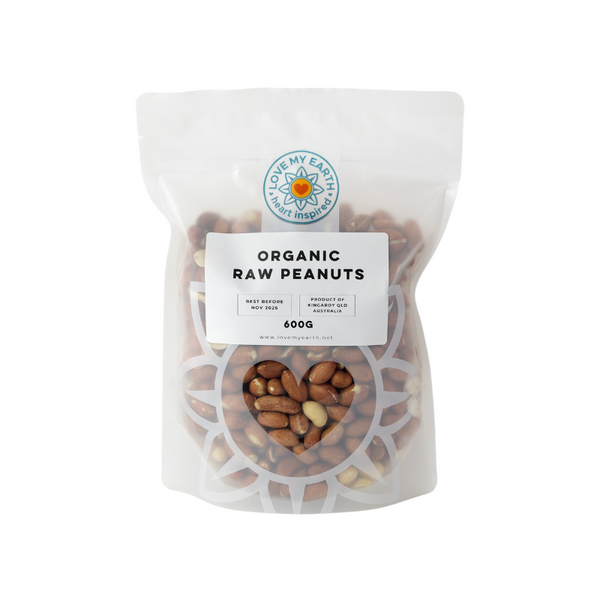 Organic Raw Peanuts 600g – Lovemyearth